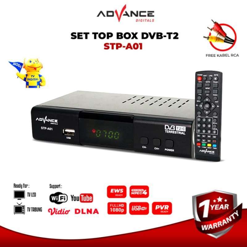 Promo Setup Box Tv Digital Receiver Penerima Siaran Full Hd Advance Stp ...