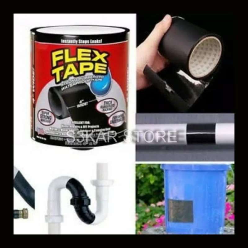 Promo Flextape 4 Inch Isolasi Lakban Ajaib Super Rekat Kuat Water Proof ...