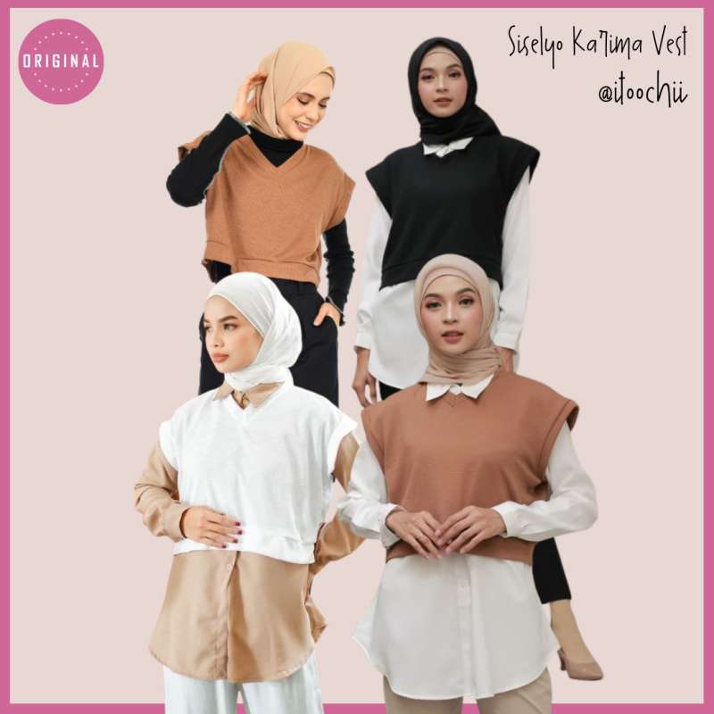 Jual Rompi Kekinian Rompi Wanita Rompi Korea Luaran Muslim - Siselyo ...