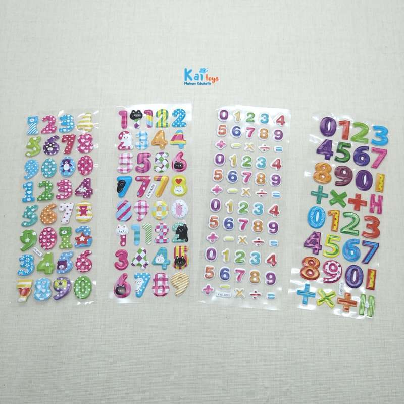 Jual Stiker Timbul Karakter / Sticker Anak Lucu 3d Pilih Tema Hewan ...