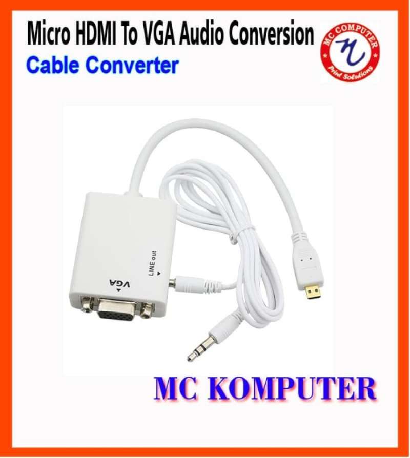 Promo Micro Hdmi To Vga Audio Conversion Cable Converter Diskon 33% di ...