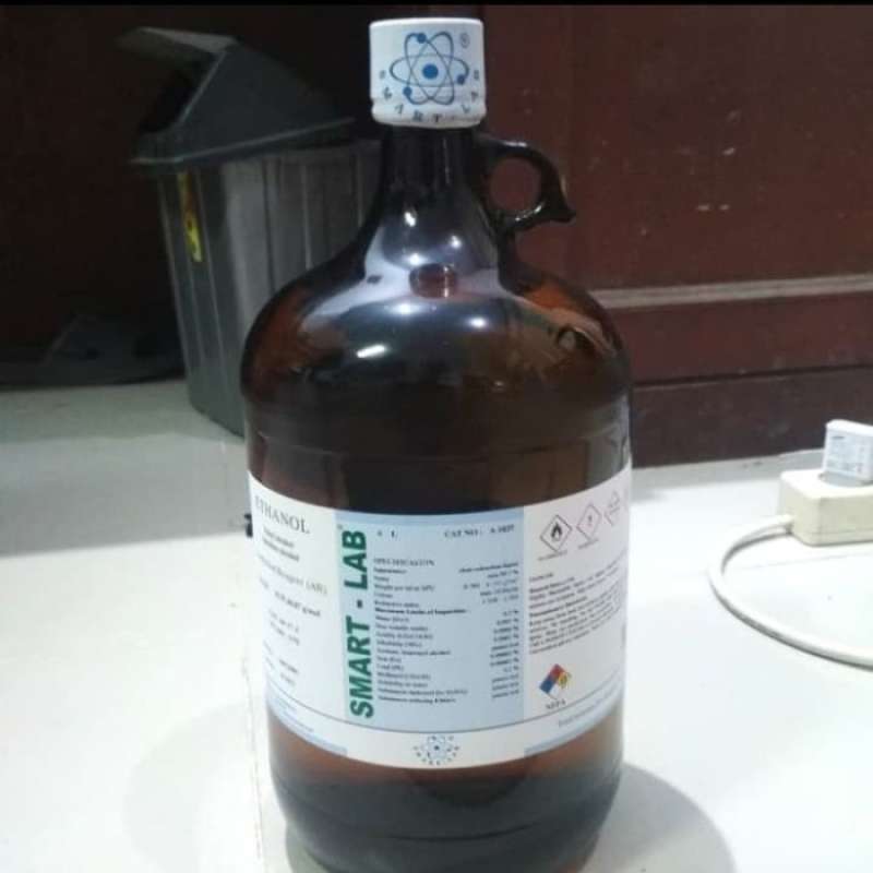 Promo etanol absolut, ethyl alcohol 4L, C2H50H , SMART-LAB Diskon 45% ...