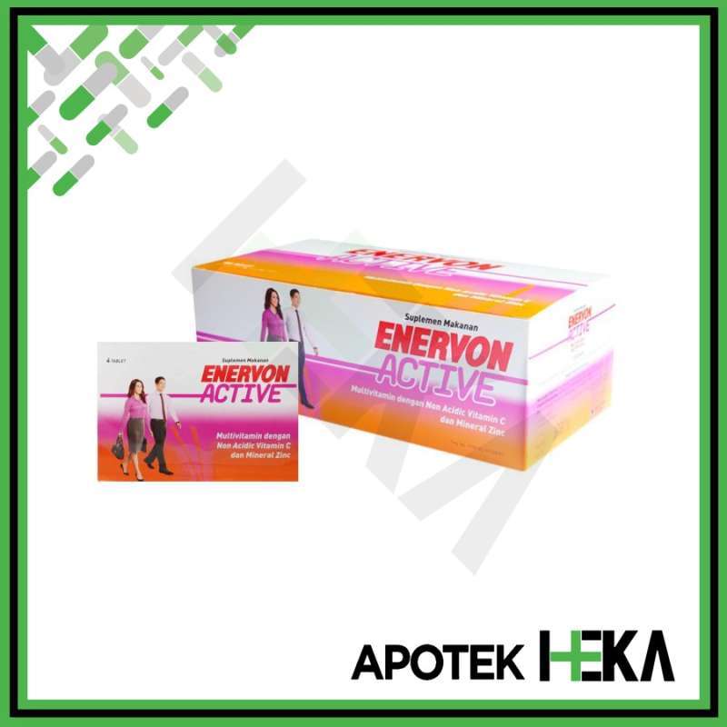 Jual Enervon Active / Aktif Box isi 25x4 Tablet - Suplemen Vitamin C di Seller Apotek Heka ...