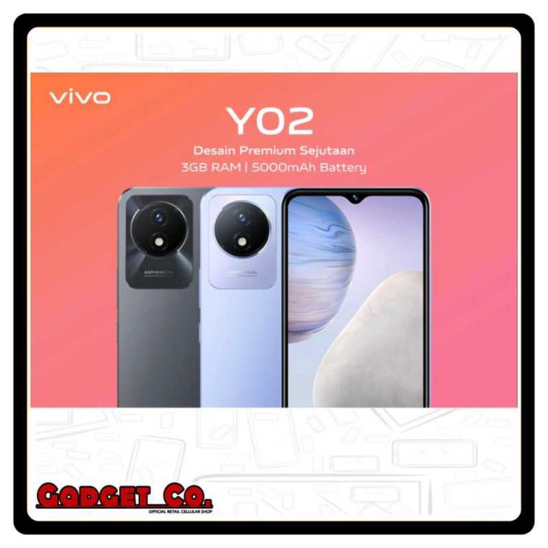 Jual Vivo Y02 3/32gb Garansi Resmi 1 Tahun Segel Resmi Vivo - 3/32 Blue Di Seller Gadget Co ...