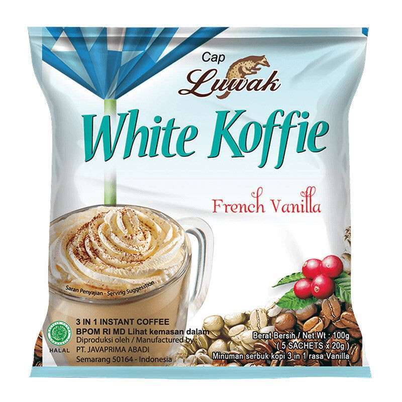 Promo Kopi Luwak White Koffie French Vanilla 20G 1 Renceng Isi 10 ...