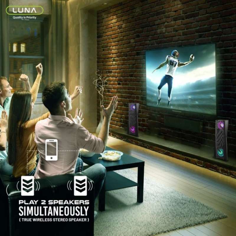Promo Luna Sound Bar TWS Speaker - Stereo, Bluetooth, USB/TF ULTRA BASS ...