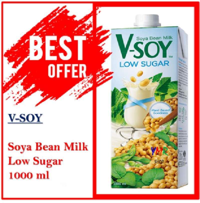 Jual V-SOY Soya Milk UHT Low Sugar Barista Susu Kedelai [1 Liter] di ...