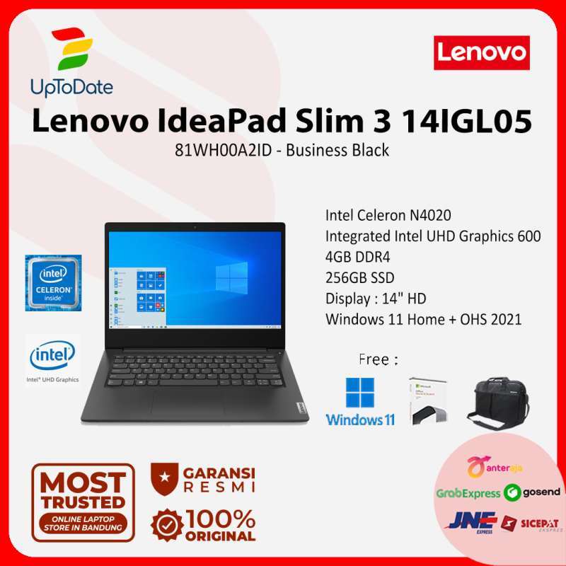 Jual Lenovo Ideapad Slim 3 Celeron N4020 4gb 256gb W11 Ohs21 Di Seller ...
