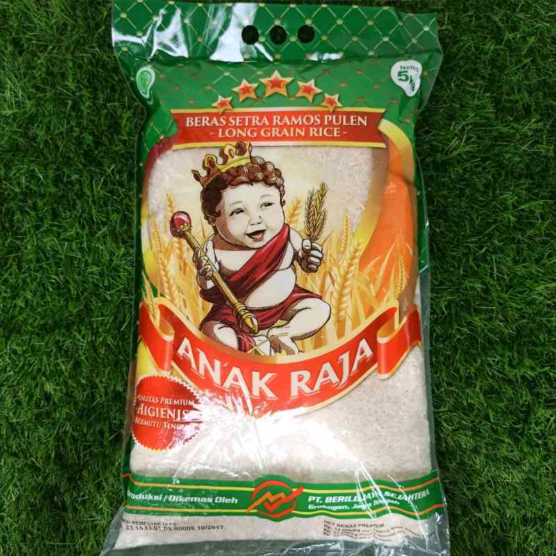Jual BERAS ANAK RAJA SETRA RAMOS PULEN LONG GRAIN 5KG di Seller B. Kids ...