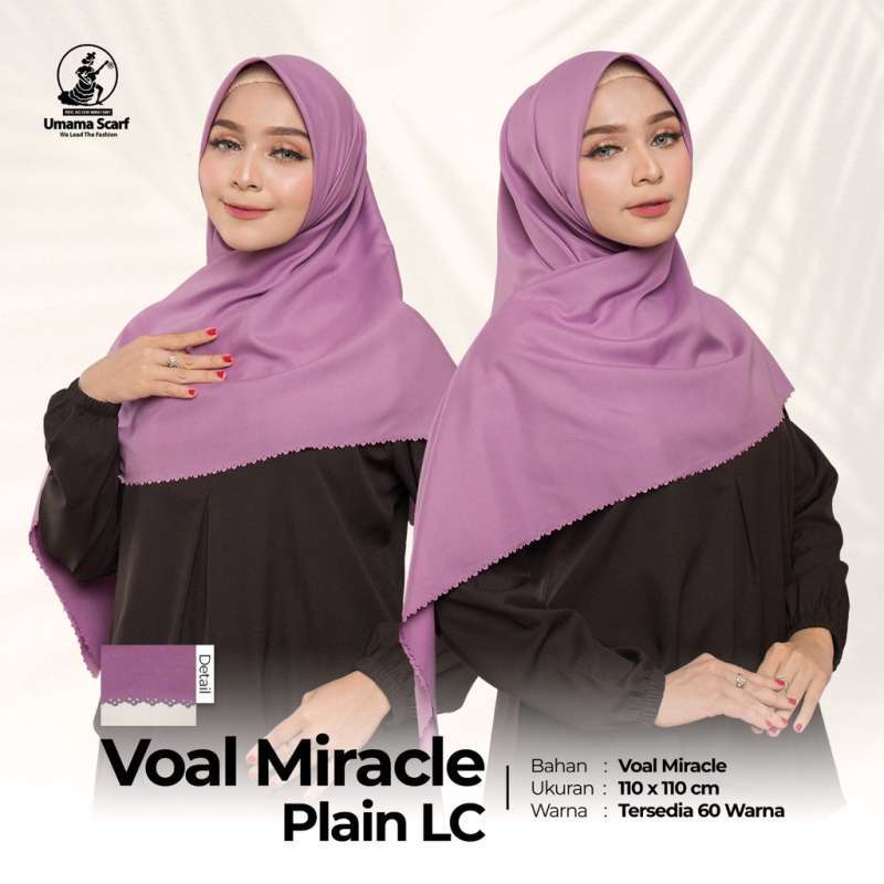Jual HIJAB UMAMA VOAL MIRACLE PLAIN LC PART 01 ORIGINAL - 26 di Seller ...