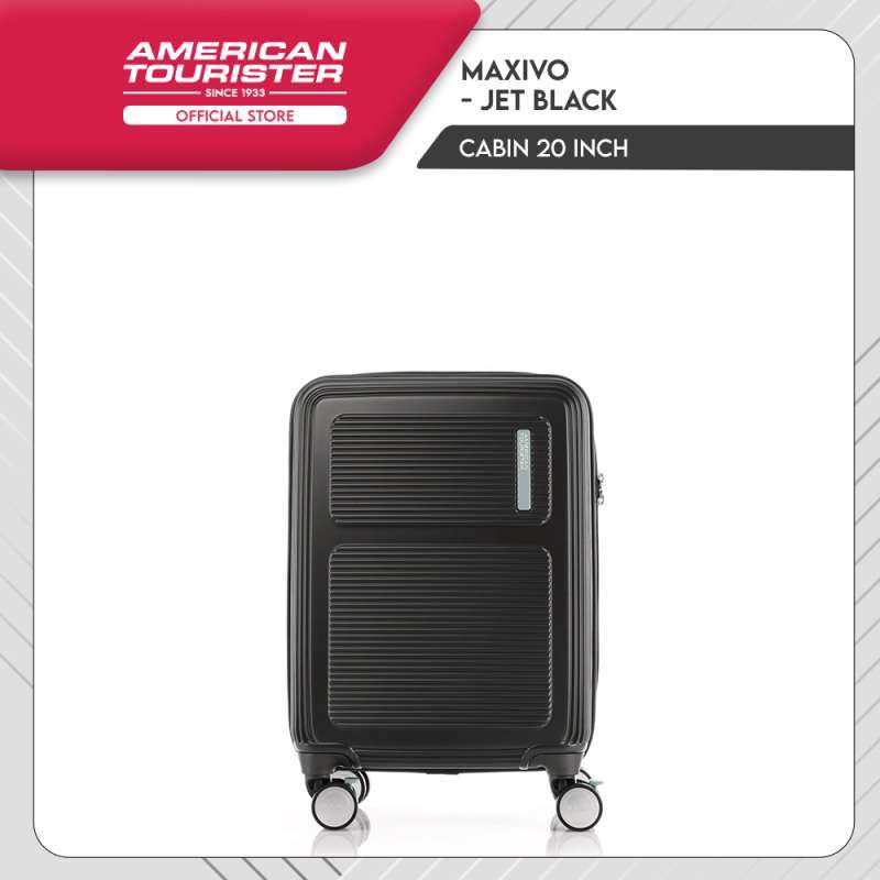 Jual American Tourister Koper Hardcase Maxivo Cabin 20 inch - Jet Black ...