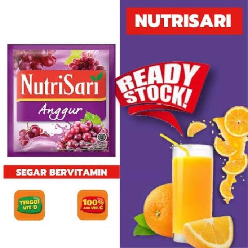 Jual nutrisari anggur 10 sachet di Seller Narutomart - Kota Medan ...