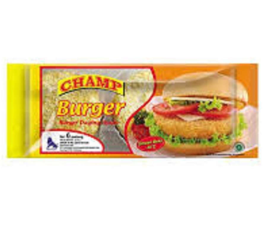 Jual Champ Chicken Burger Ayam 6pcs (315gr) Halal Di Seller Trio Frozen ...