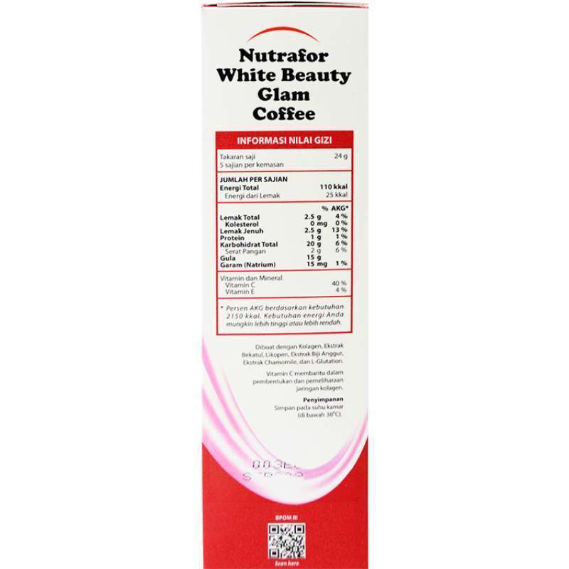 Jual Nutrafor White Beauty Glam Coffee - Minuman Serbuk Rasa Kopi ...