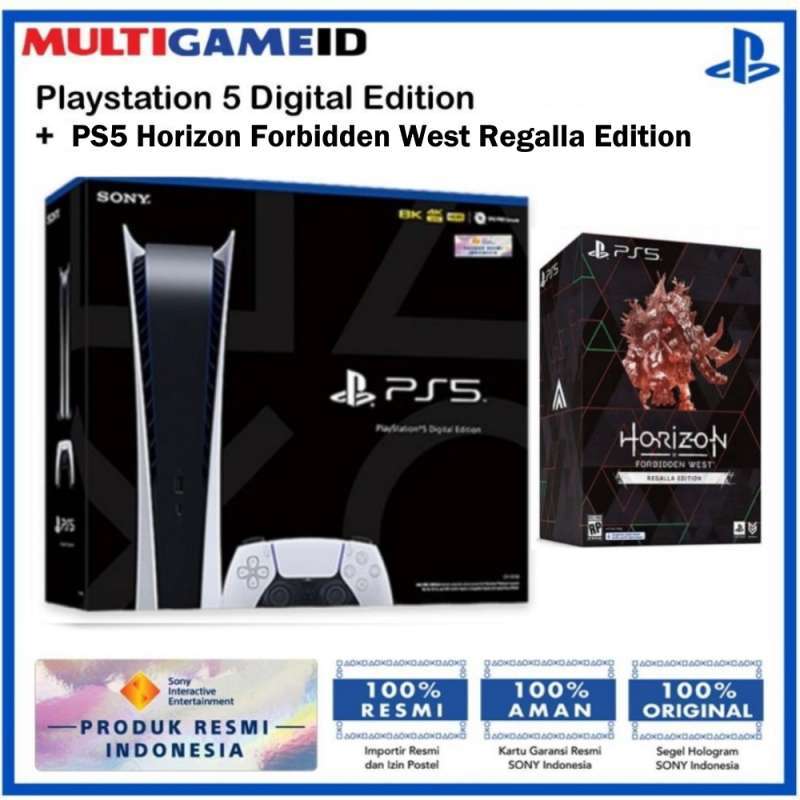 Jual PS5 Console Digital Edition CFI-1118B Bundling Game Horizon Regalla Edition di Seller ...