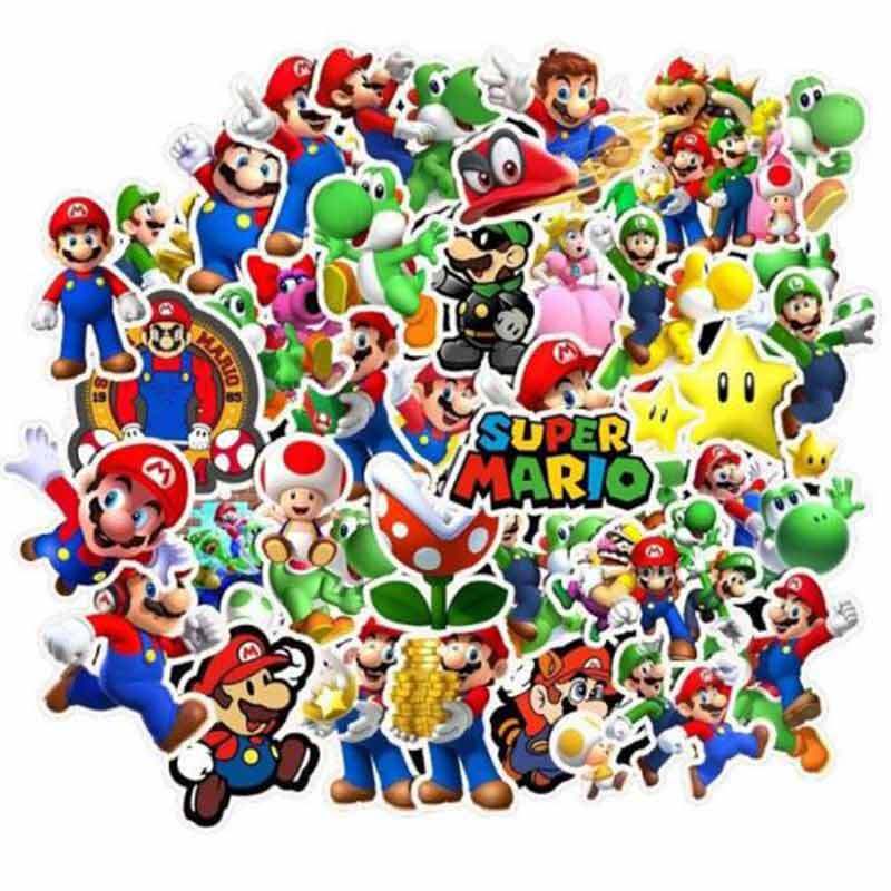 Jual BOOK MANIA Stiker Super Mario Bros [50 pcs] - Multicolor di Seller ...