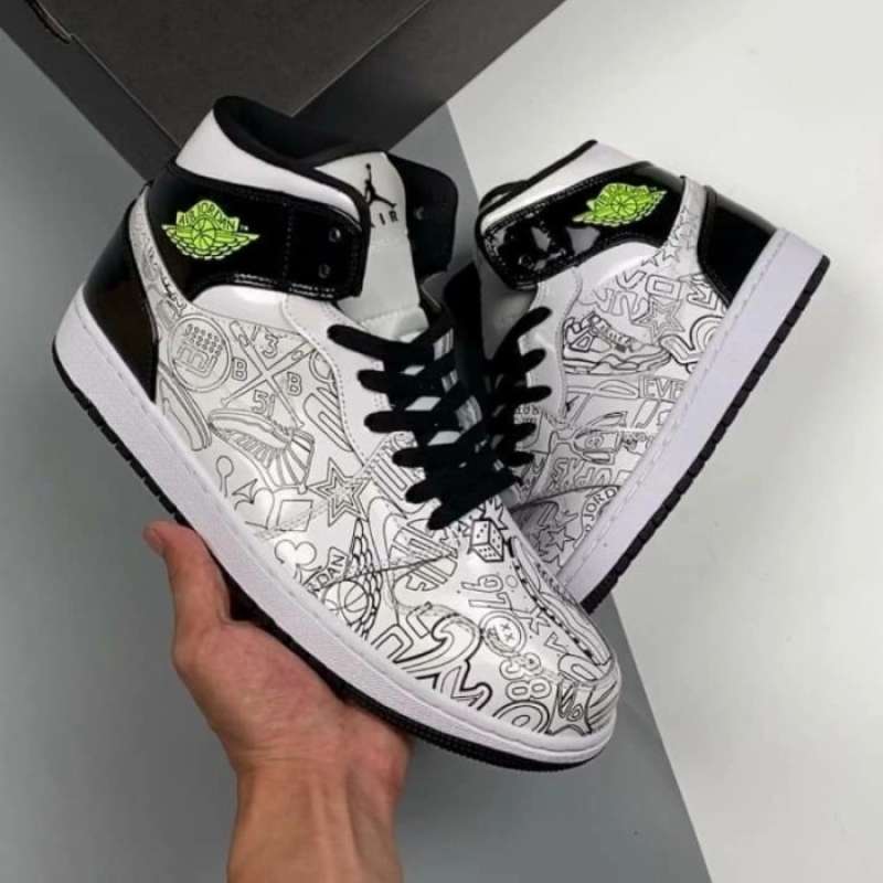 Jual Nike Air Jordan 1 Mid Diy Doodle Di Seller Gudang Sepatu Jakarta ...