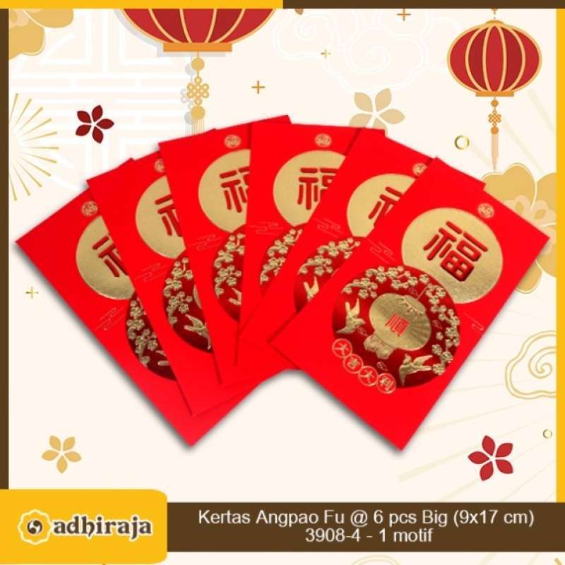 Jual Angpao Angpau Amplop Imlek 2023 Merah FU Big isi 6pcs 3908-4 di Seller Abhimanggala Gallery ...