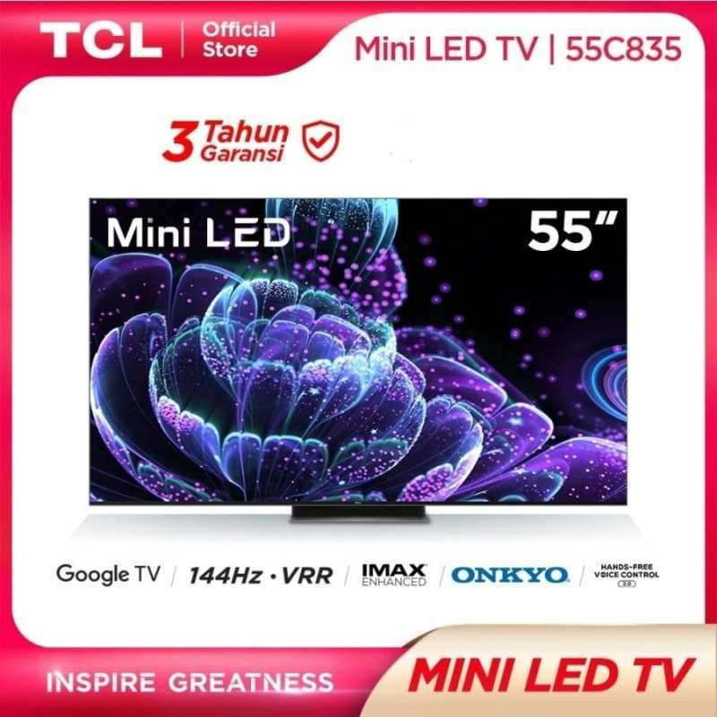 Jual Mini Led Google 4k Uhd Tv 55 Tcl 55c835 | 55 Inch In Smart C835 ...