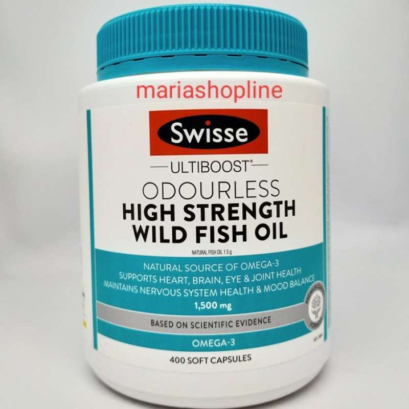 Jual Swisse Odourless High Strength Wild Fish Oil 1500Mg Omega 3 ...