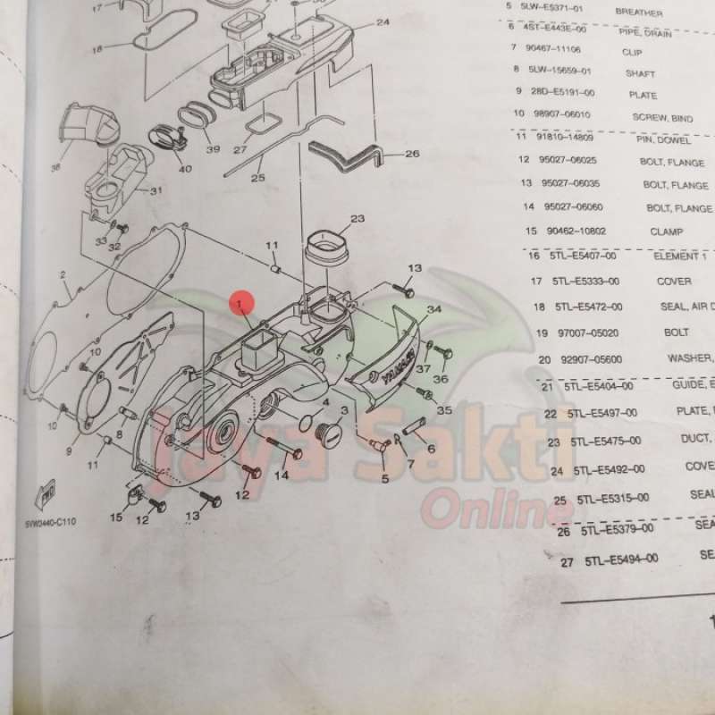 Jual Crankcase Cvt / Bak Cvt Mio Sporty-mio Smile Asli Yamaha Di Seller ...