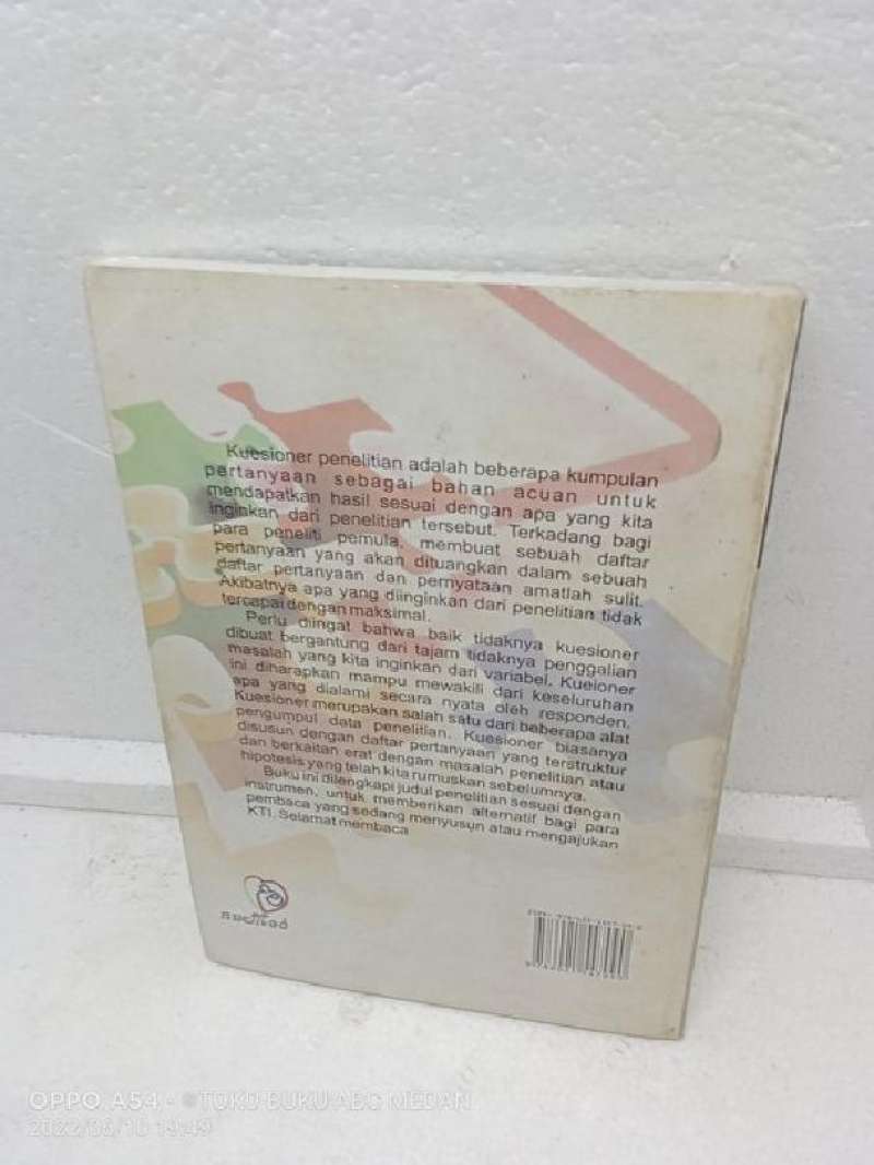 Jual Buku Kumpulan Kuesioner Dan Instrumen Penelitian Kesehatan Di Seller Toko Buku Abc Medan ...