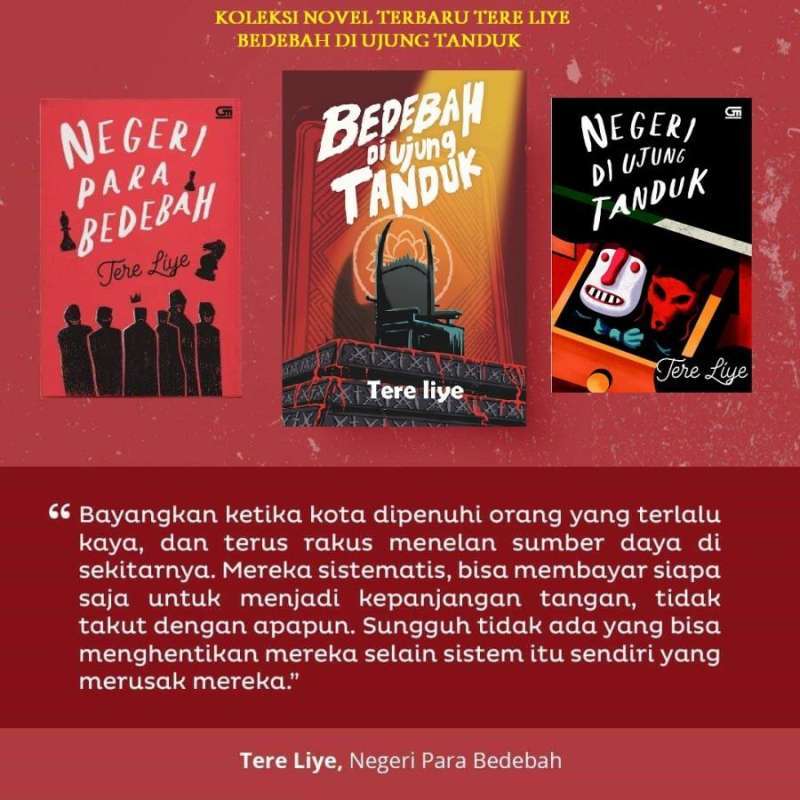 Jual Novel Bedebah Di Ujung Tanduk (bdut) - Tere Liye - Negeri Di Ujung ...