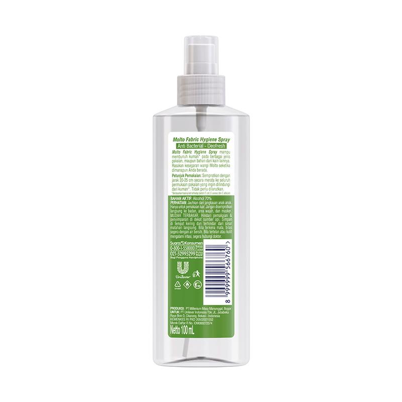Jual Molto Fabric Hygiene Spray Anti Bacterial [100 Ml] Di Seller ...