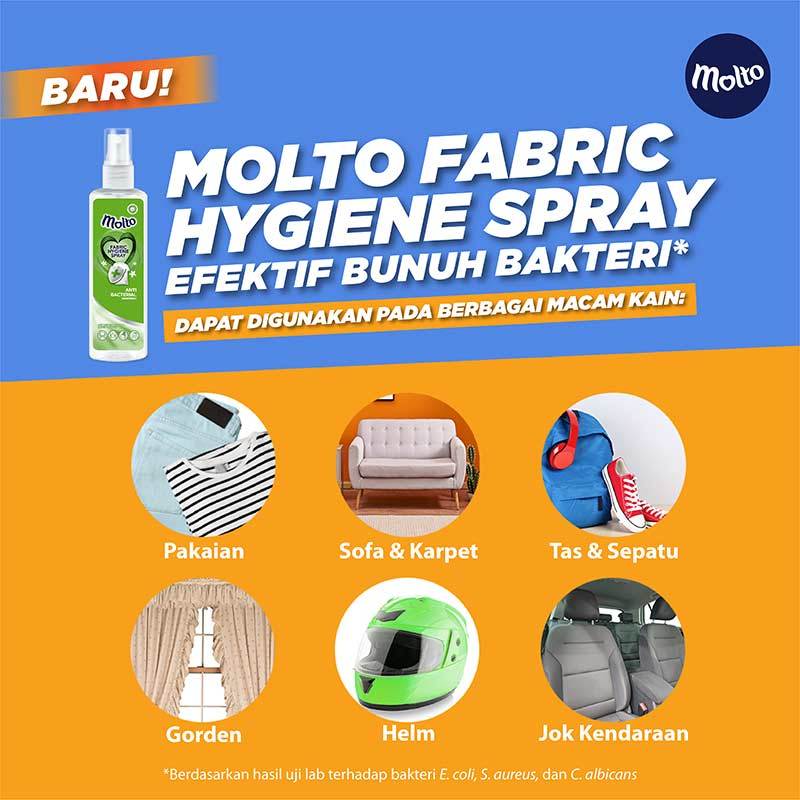 Jual Molto Fabric Hygiene Spray Anti Bacterial [100 Ml] Di Seller ...