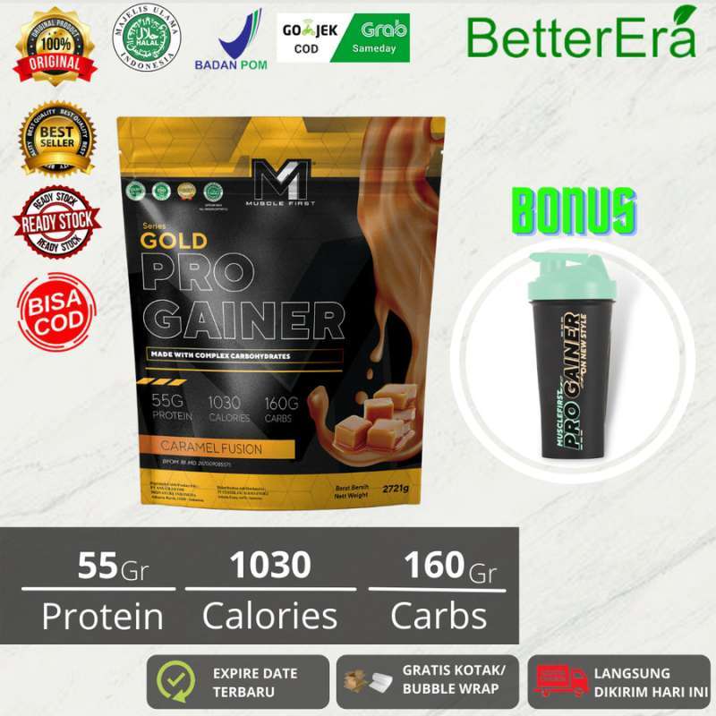 Jual Muscle First Pro Gainer 6 LBS -M1 Caramel Fusion Karamel FREE ...
