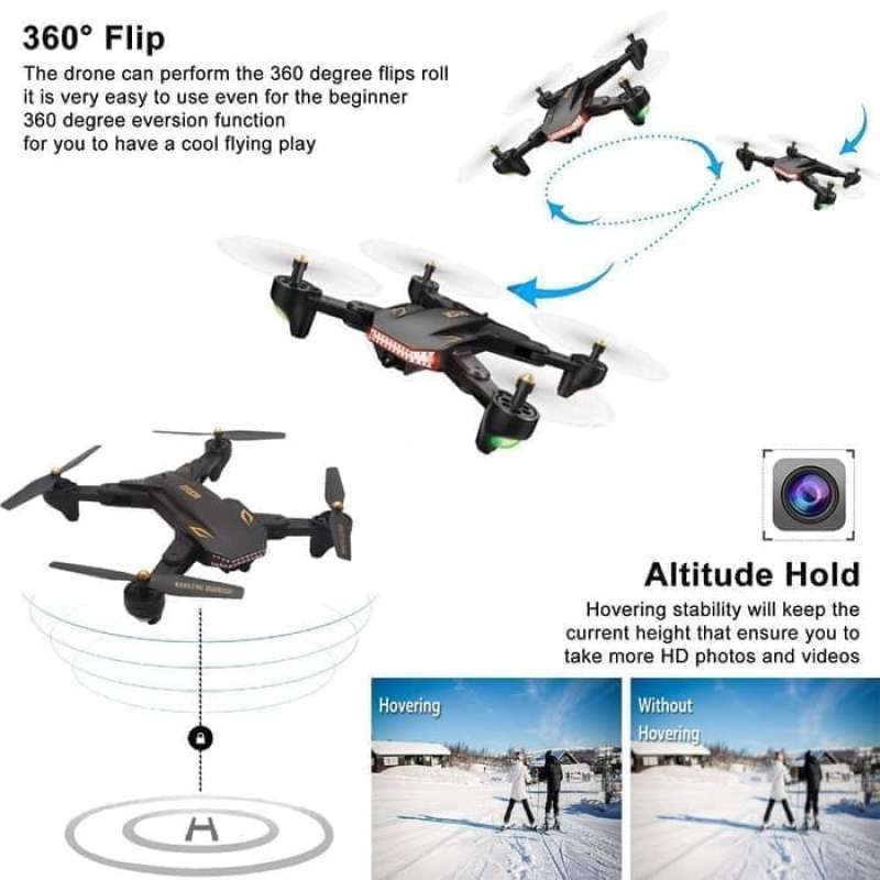 Promo DRONE VISUO BATTLE SHARK XS809S WITH 20 MINUTES FLIGHT Diskon 33% ...