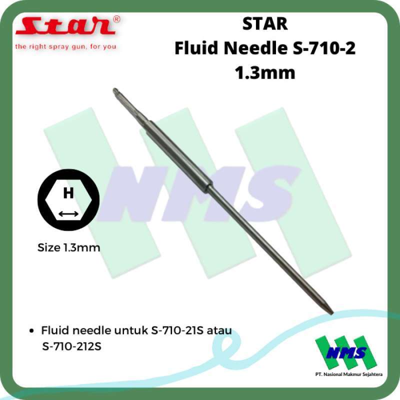 Promo STAR Fluid Needle S-710-2 1.3mm Replacement Part Diskon 54% di ...