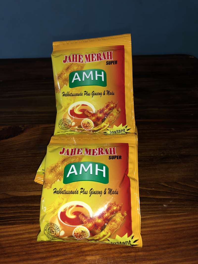 Promo Jahe Merah AMH Super 1 Renceng Isi 12 Sachet di Seller Grosir ...