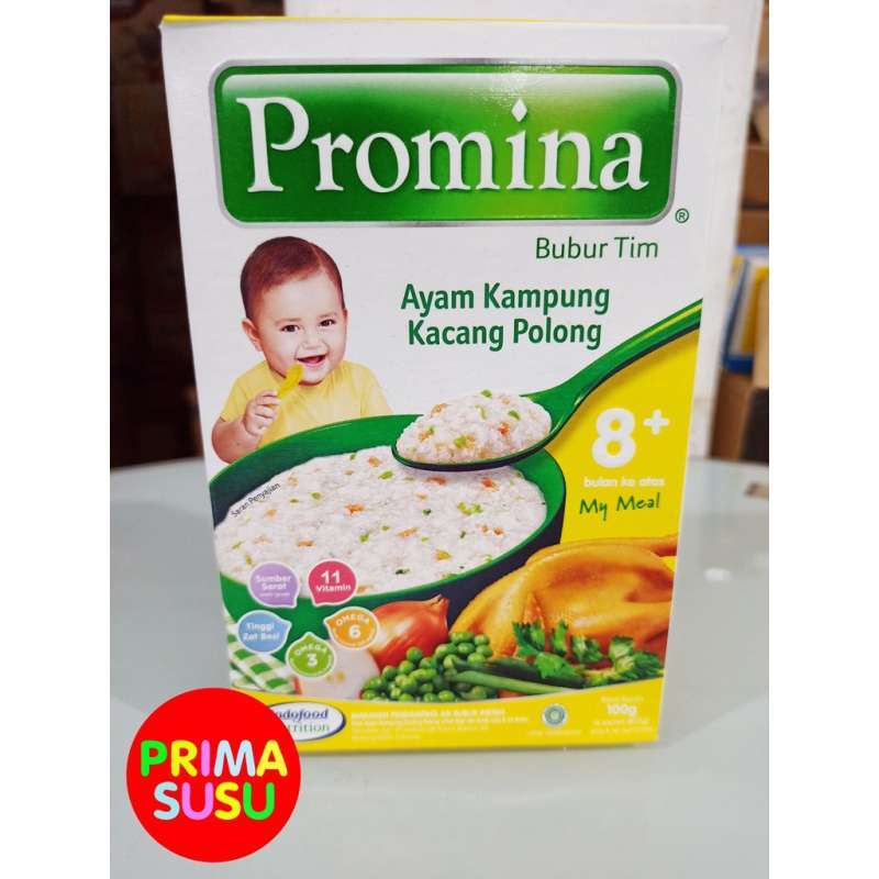 Jual Promina Bubur Tim Ayam Kampung Kacang Polong 8+ 100 Gr Di Seller ...