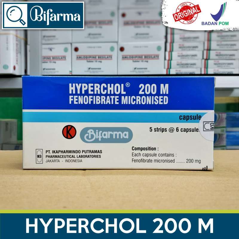 Jual Hyperchol 200 Mg Fenofibrate Micronised 200 Mg / Box di Seller ...