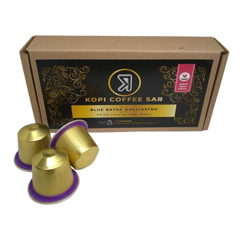 Jual Nespresso Compatible Coffee Capsules - Blue Batak Dolciastro Kopi ...