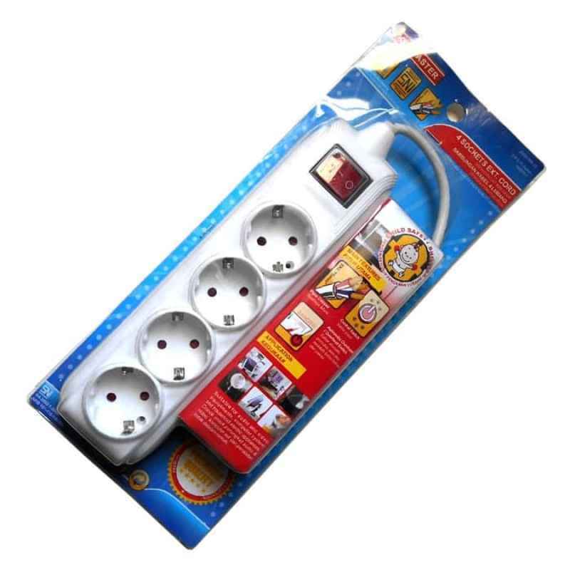 Jual Kenmaster Stop Kontak 4 Socket / Colokan Listrik 4 Lubang F1-4 Di ...