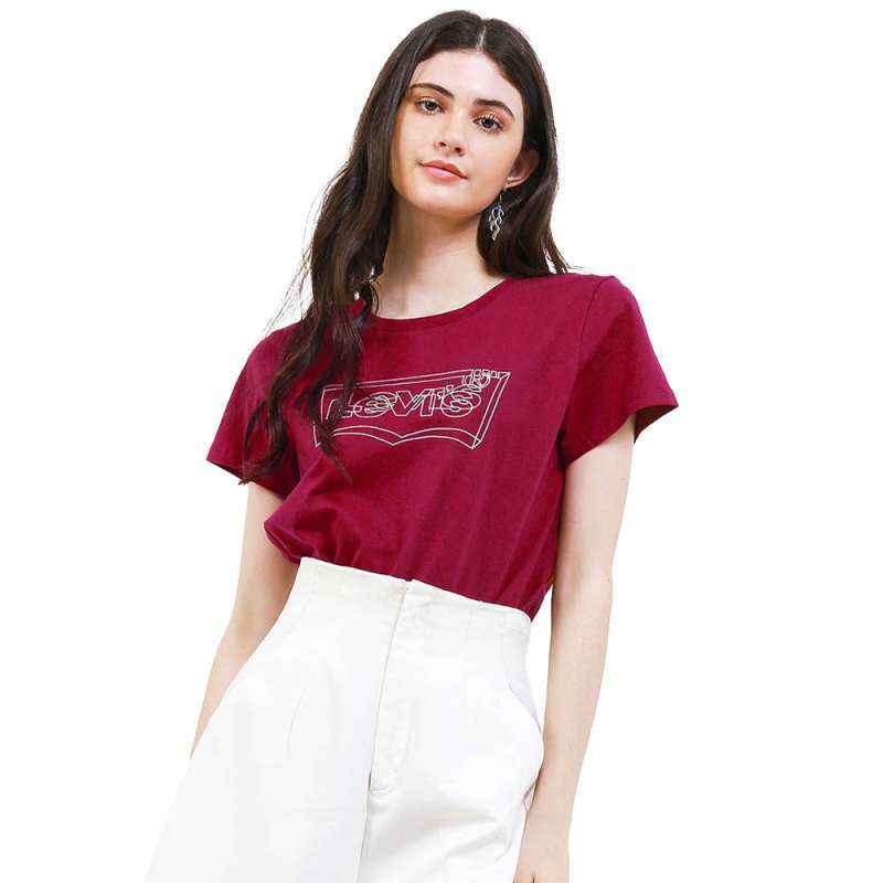 Jual Levi's® Women's The Perfect Tee Ssnl Ssnl Bw 3d Shine (17369-2091 ...