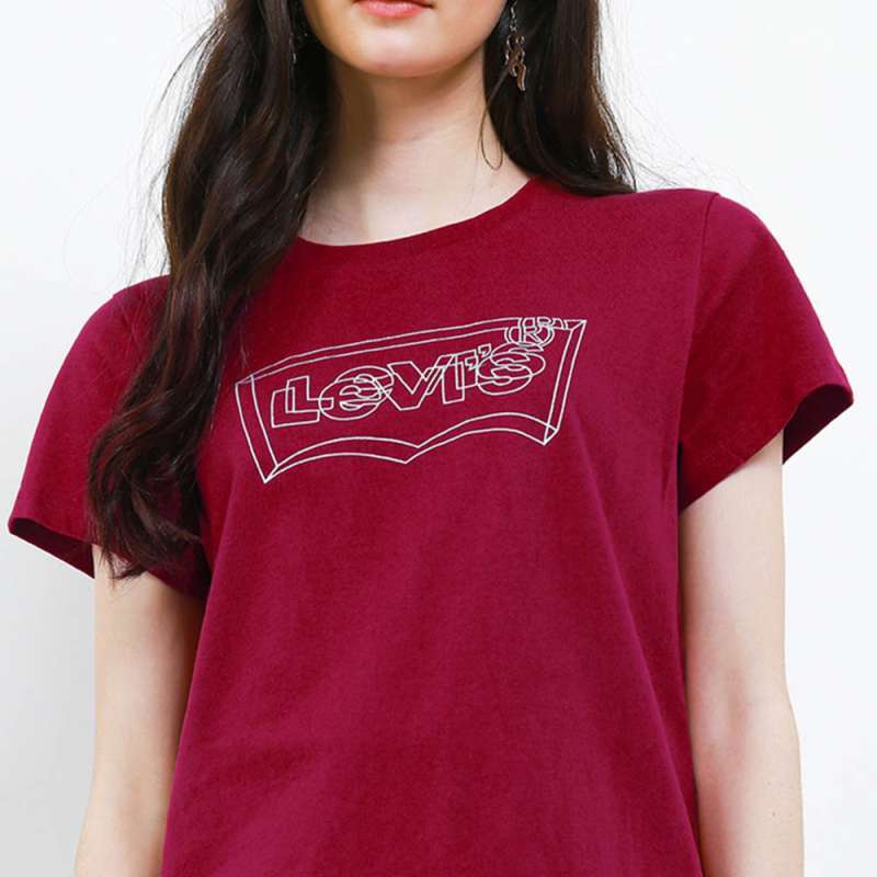 Jual Levi's® Women's The Perfect Tee Ssnl Ssnl Bw 3d Shine (17369-2091 ...