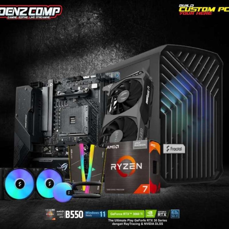 Jual Fractal Nano PC | AMD RYZEN 7 5800X3D|RTX 3060TI|RAM 16GB|NVME 2TB ...