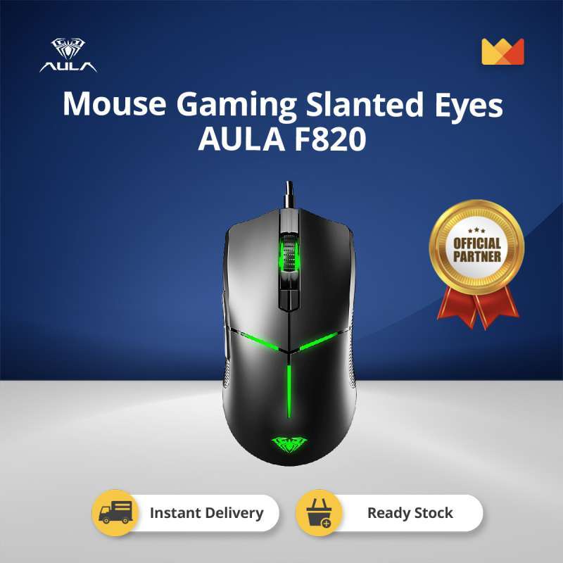 Jual Mouse Gaming Slanted Eyes AULA F820 - BLACK di Seller Raja IT ...