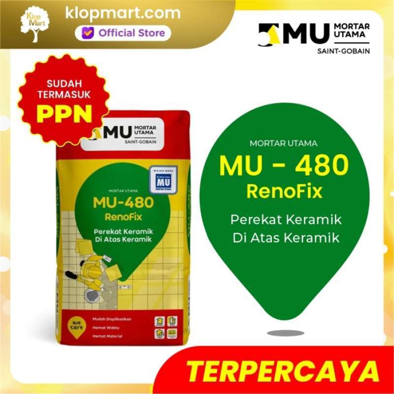 Promo Mortar Utama Mu-480 Renofix Perekat Keramik Di Atas Keramik 25Kg ...