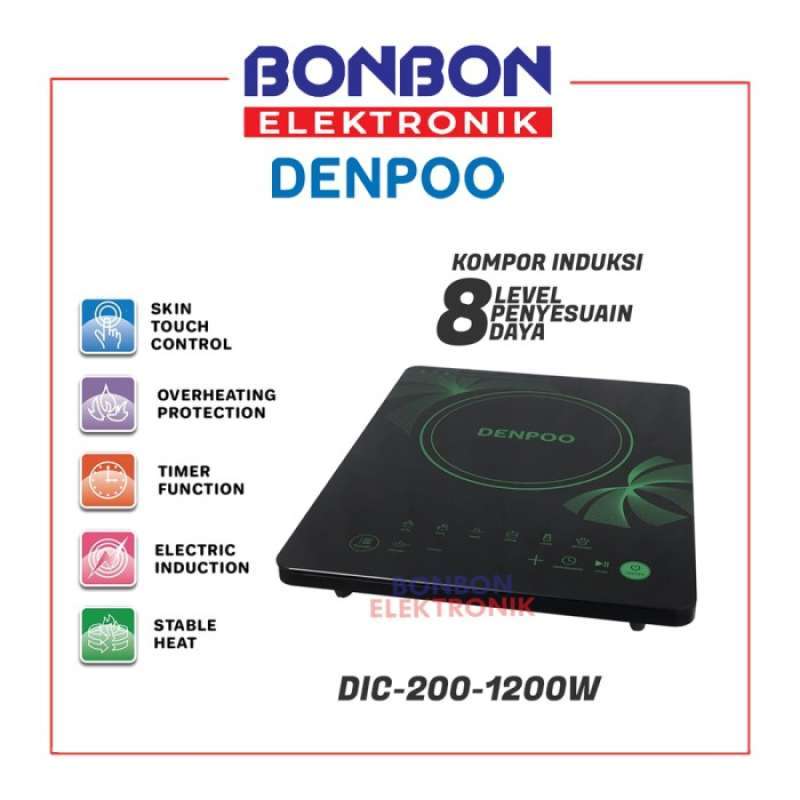 Promo Denpoo Kompor Induksi Listrik Low Watt DIC 200-1200 / Induction ...
