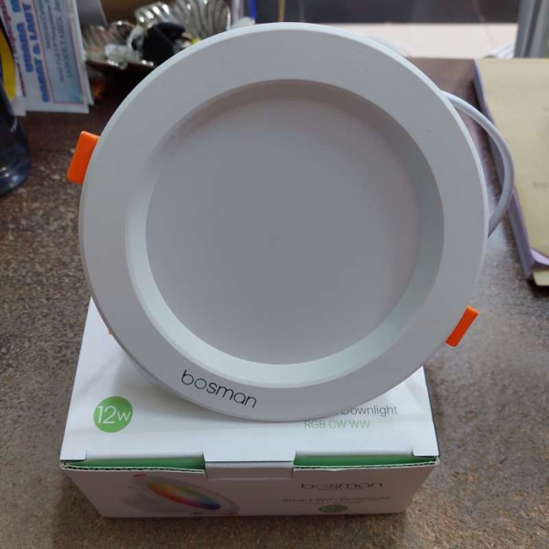 Jual Smart Led Downlight 12 Watt Rgbww Bosman - Wifi Iot Smart Home Di ...