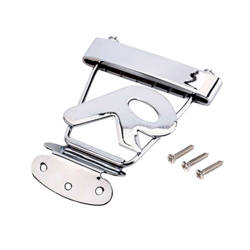 Jual Metal 6 String Tailpiece Bridge for Archtop Jazz Bass Guitar ...