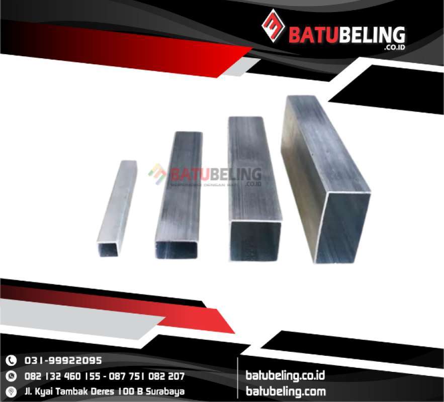 Jual Hollow Galvanis Ukuran 6 Meter Tebal 0.6mm 1mm - 4 X 4 Cm 0.6 Mm ...