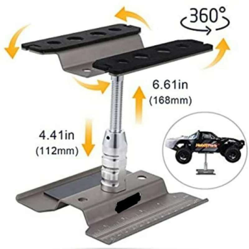 Jual Rc Car Stand Workstation 360Â° Rotation Lift Or Lower Alum di ...