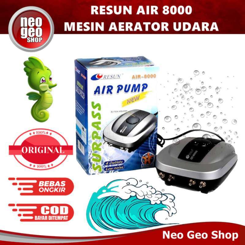 Promo Resun Air8000 Air 8000 Mesin Pompa Aerator Udara Airpump Diskon 29% di Seller sobat kurnia ...