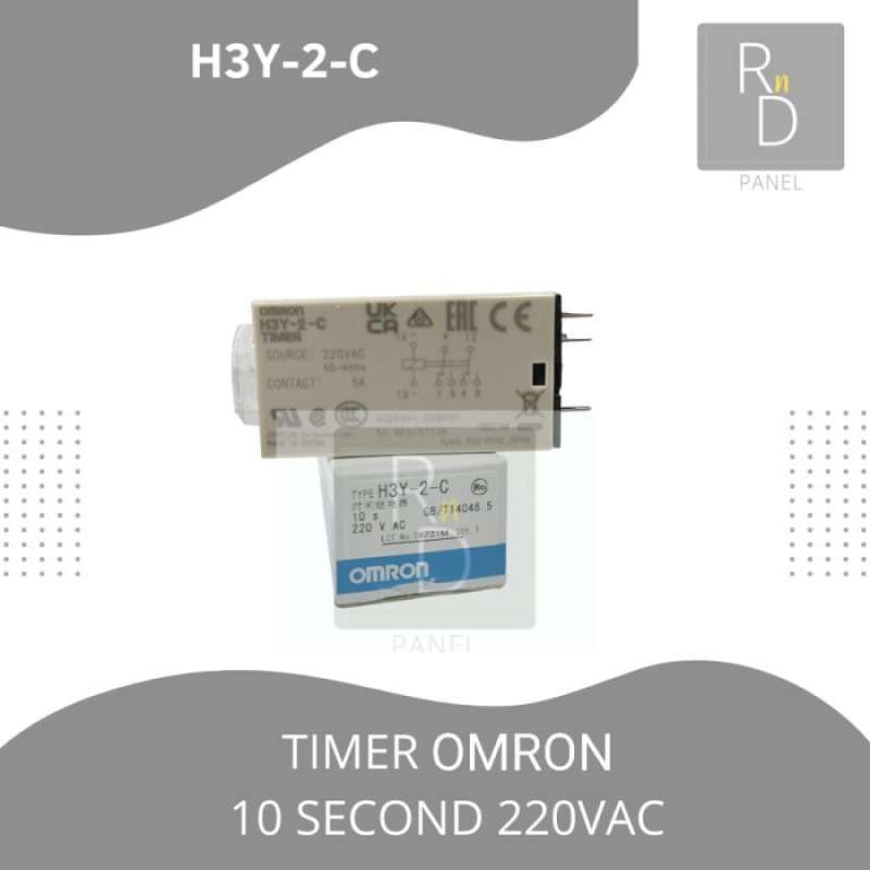 Promo MINI TIMER OMRON H3Y-2-C 10S 220VAC / TIMER 8 PIN 220VAC 10 SECOND Diskon 23% di Seller ...