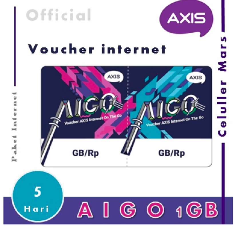 Jual Voucher Axis Aigo 1 GB 5 Hari di Seller Celluler Mars - Kab ...